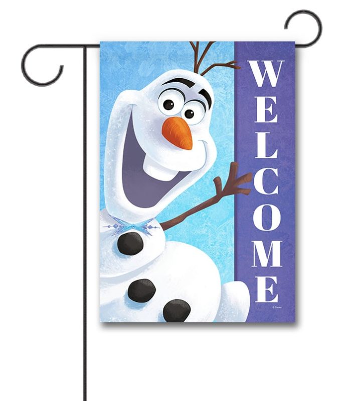 Buy: Olaf Welcome – Garden Flag Winter Everyday Flagology.com