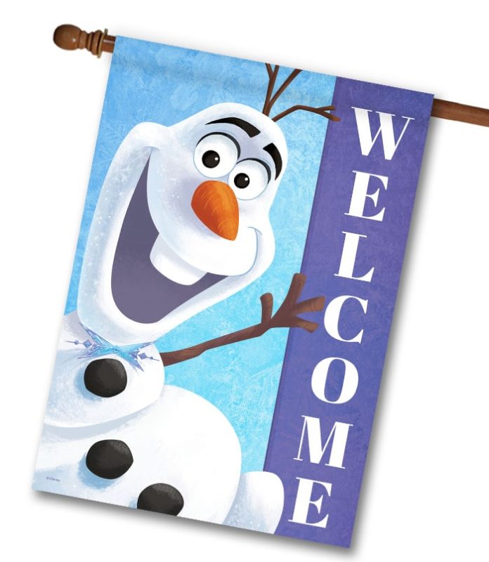 Buy: Olaf Welcome – House Flag Winter Everyday Flagology.com