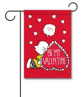 Buy: PEANUTS® Be My Valentine Charlie Brown – Garden Flag Flagology.com