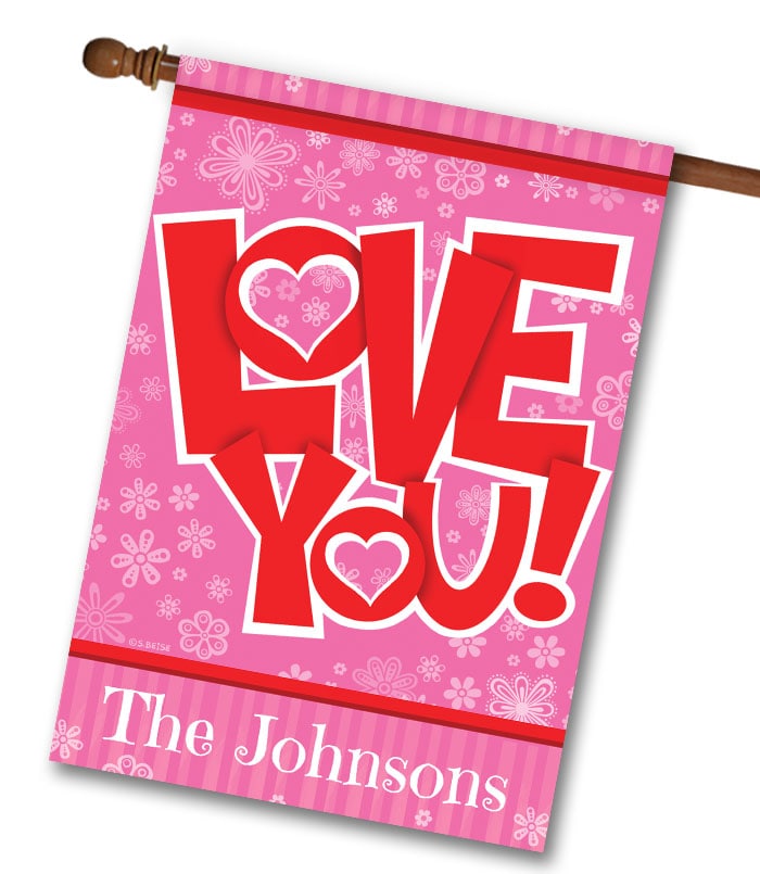 Celebrate Your Valentine's Day - Custom Printed Flags | Flagology.com