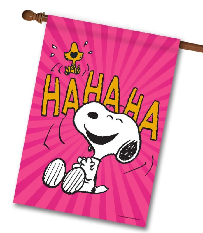 Buy: PEANUTS® Smile Giggle Laugh – House Flag Flagology.com