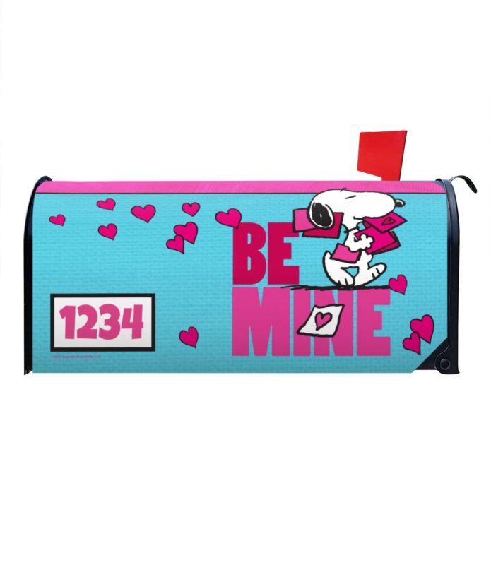 Buy: PEANUTS® Be Mine Snoopy Magnetic Mailbox Cover Flagology.com
