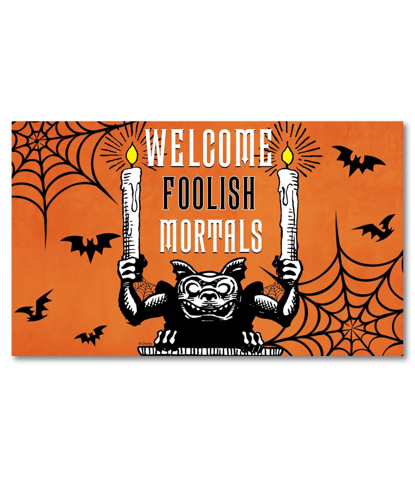 Buy: Welcome Foolish Mortals Doormat Halloween Disney Flagology.com