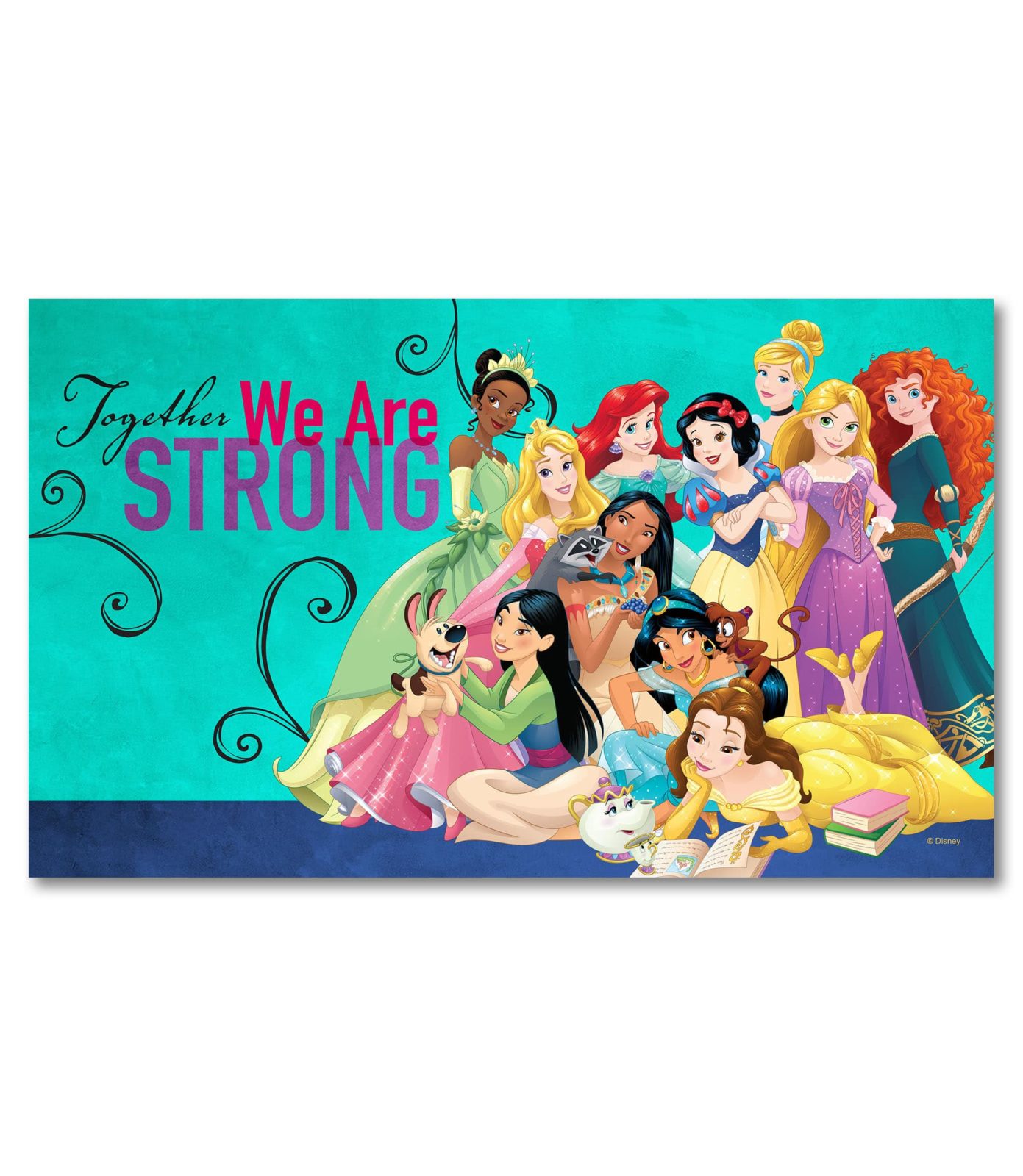 Buy: Disney Princess Together We Are Strong Doormat Flagology.com