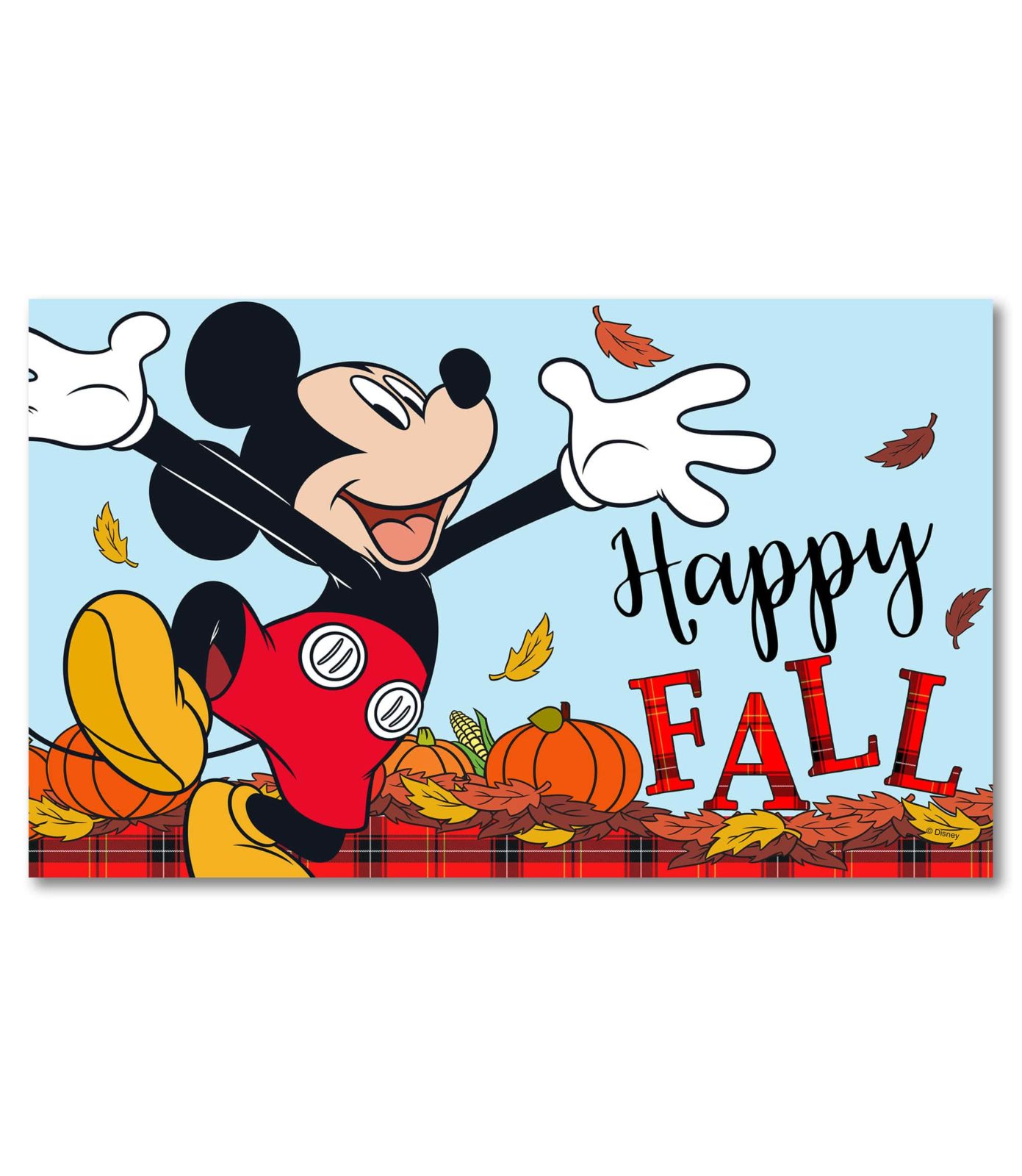 Buy: Happy Fall Mickey Doormat Fall All Disney Doormat Flagology.com