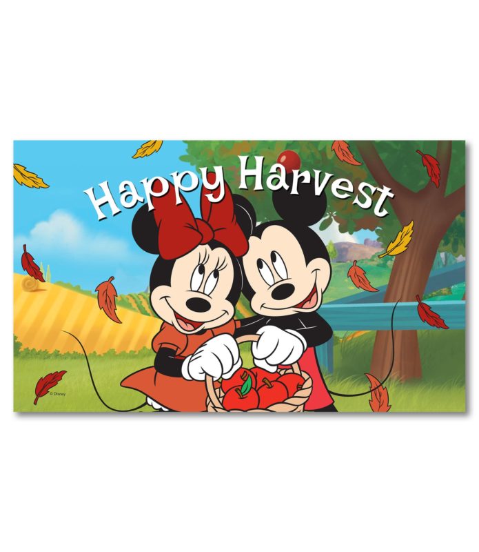 Buy: Mickey and Minnie Happy Harvest Doormat Fall Flagology.com