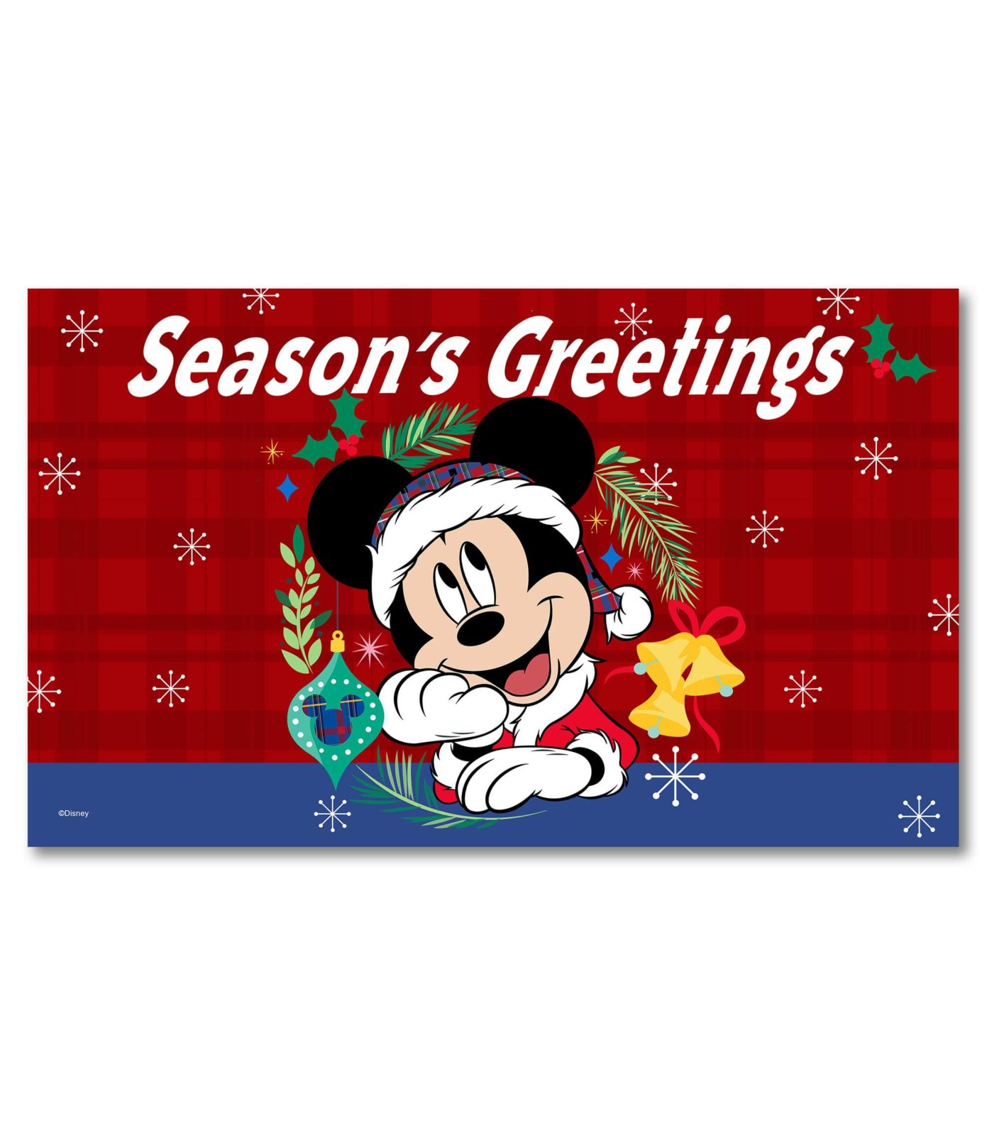 Buy: Season’s Greetings Mickey Doormat Christmas Flagology.com