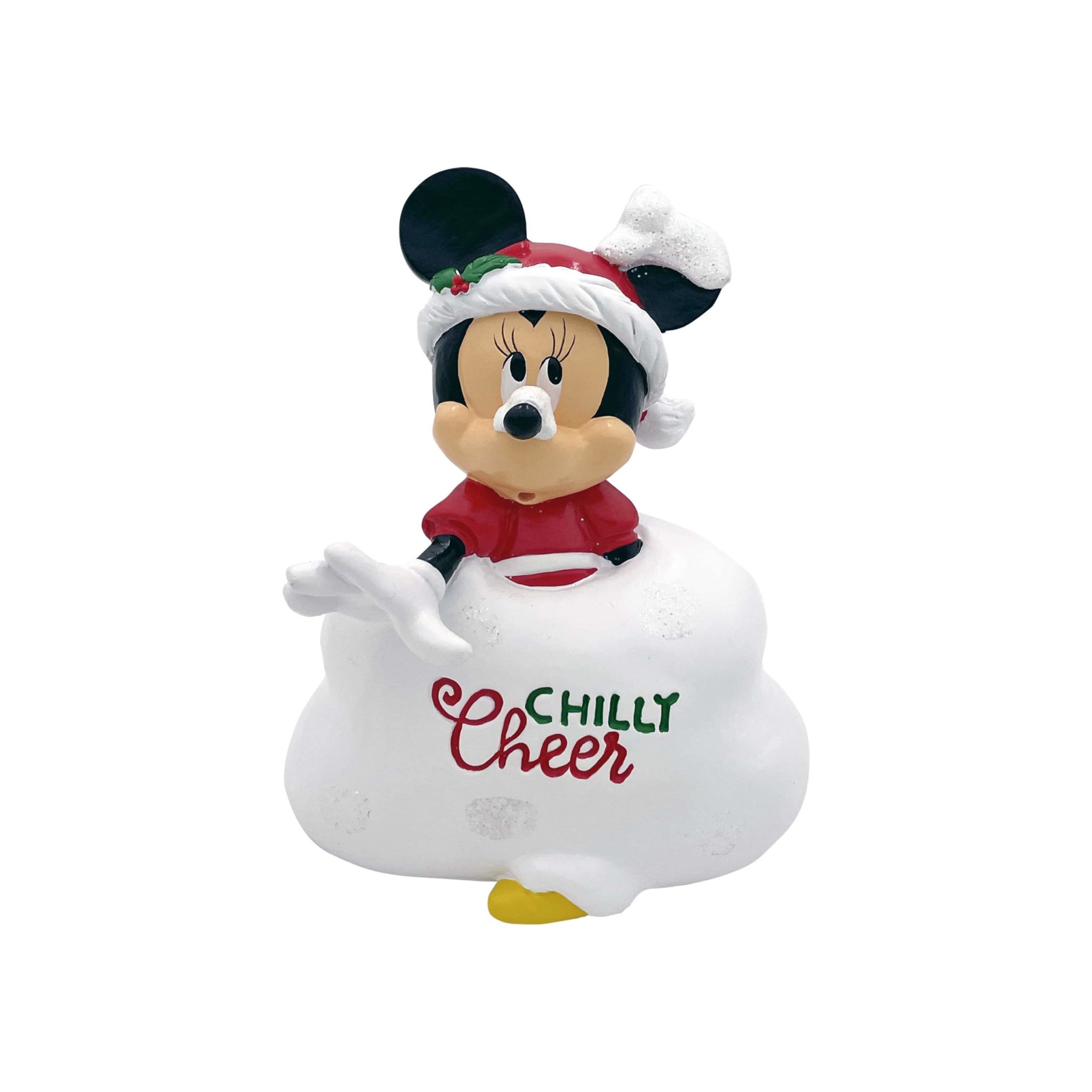Buy: Minnie Chilly Cheer 5″ Statue Christmas Flagology.com