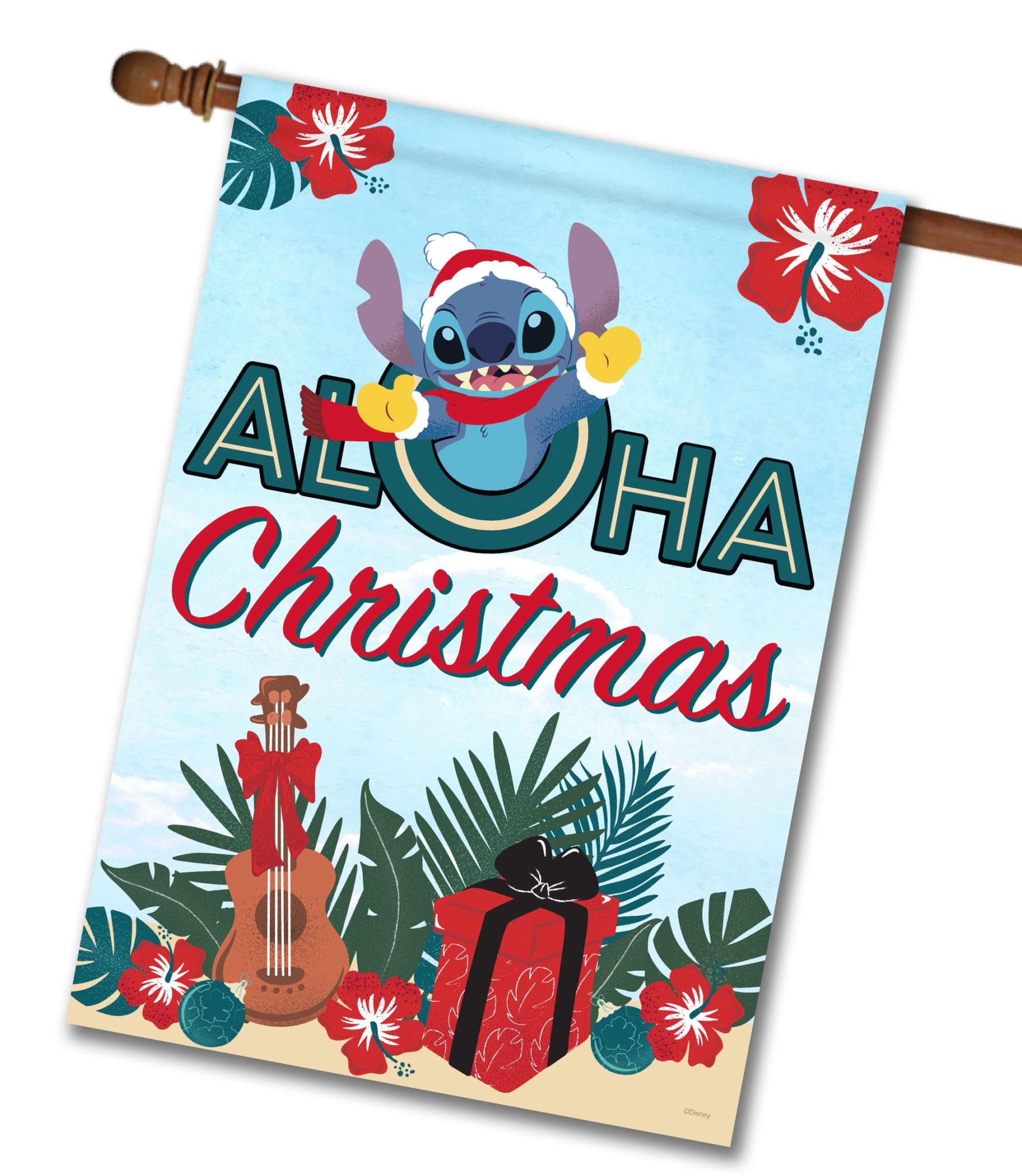 Buy: Stitch Aloha Christmas – House Flag Stitch Flagology.com