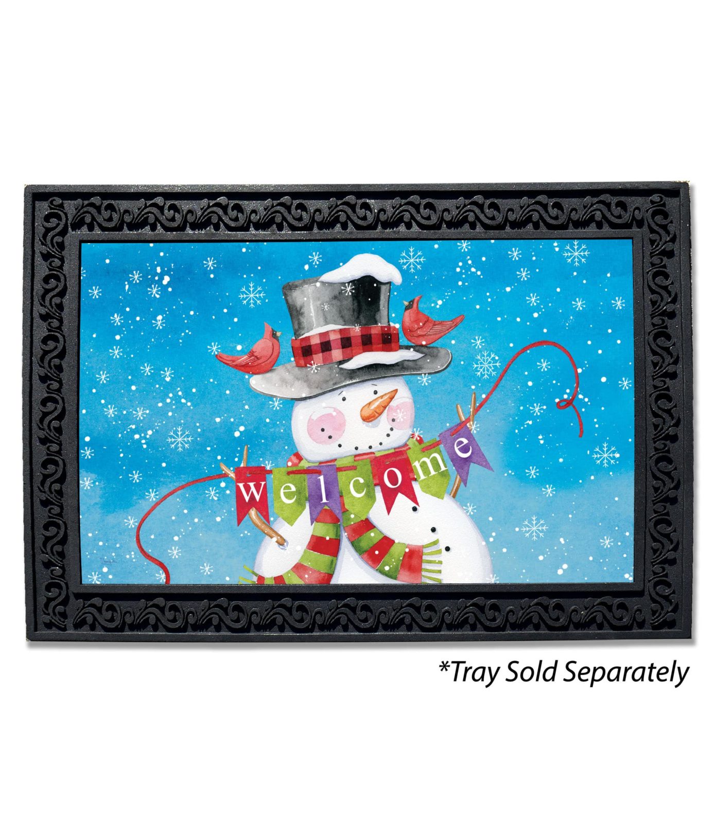 Buy: Welcome Winter Snowman Doormat Winter Christmas Flagology.com
