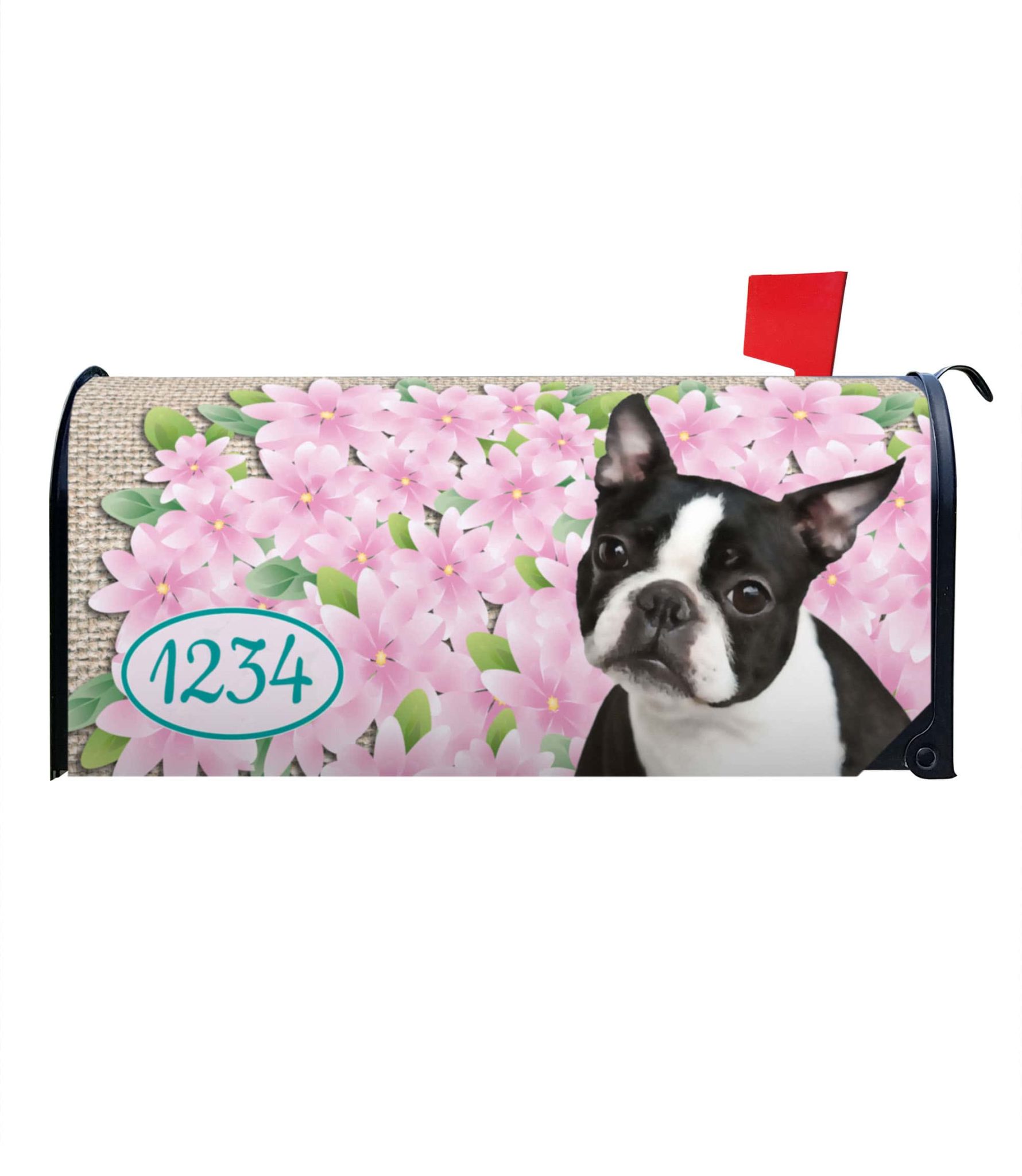 Buy: Spring Flowers Boston Terrier – Garden Flag Flagology.com