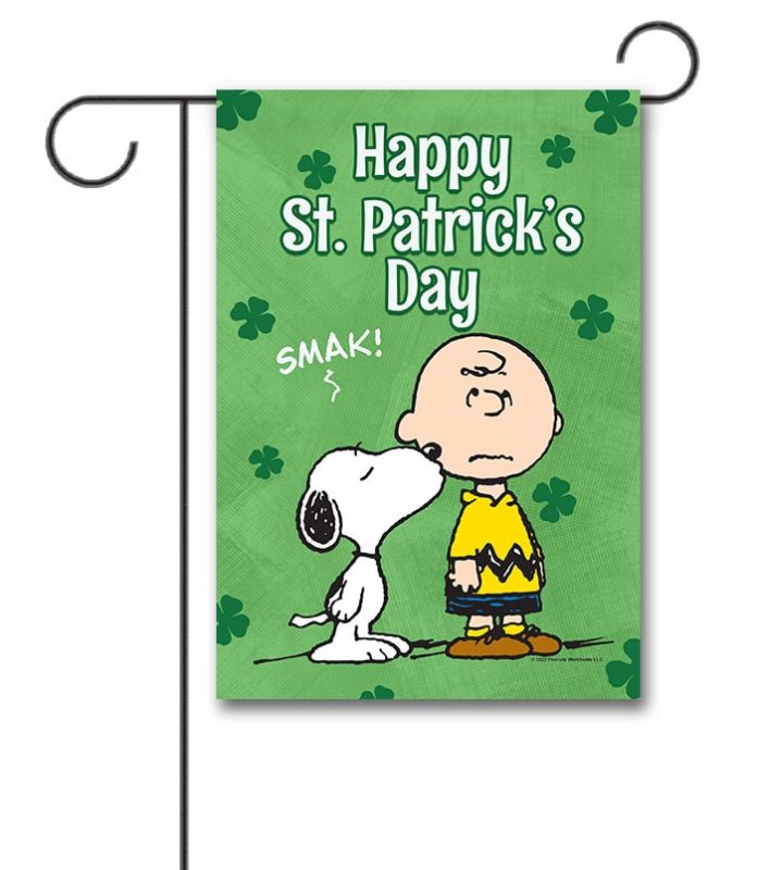 Buy: Peanuts® St. Patrick’s Day Kiss Snoopy & Charlie Brown – Garden ...