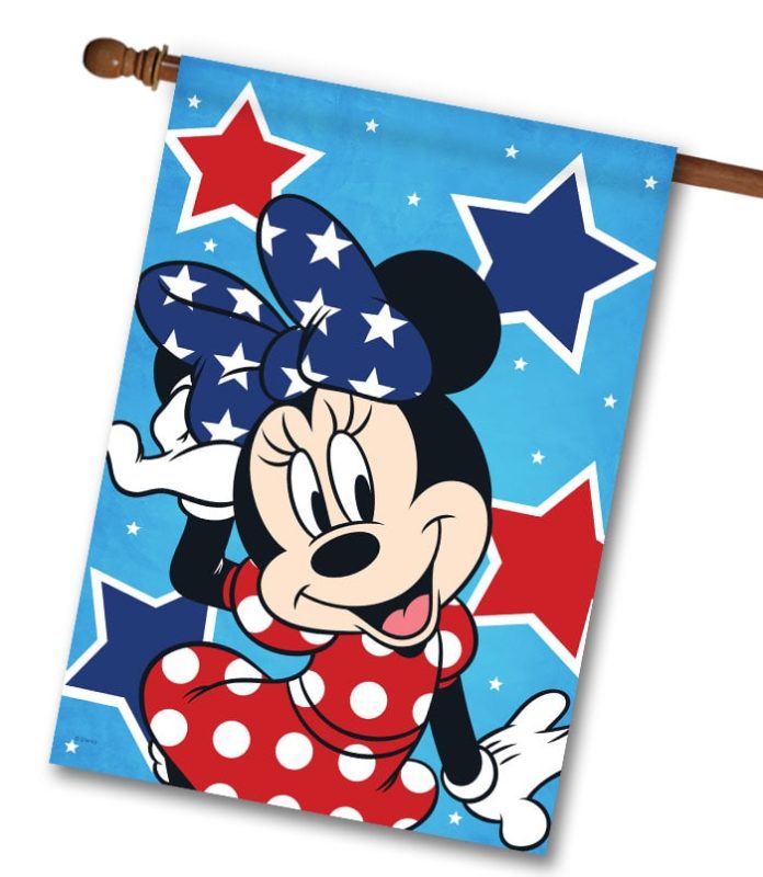Buy: USA Stars Minnie Mouse – House Flag Disney Flagology.com