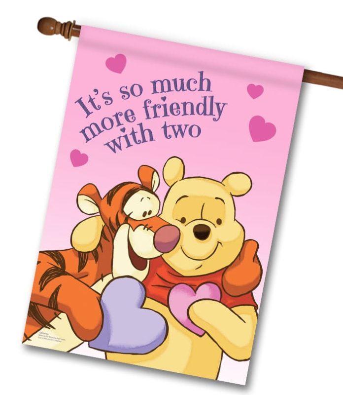 Buy: So Much More Friendly Pooh & Tigger – House Flag Flagology.com