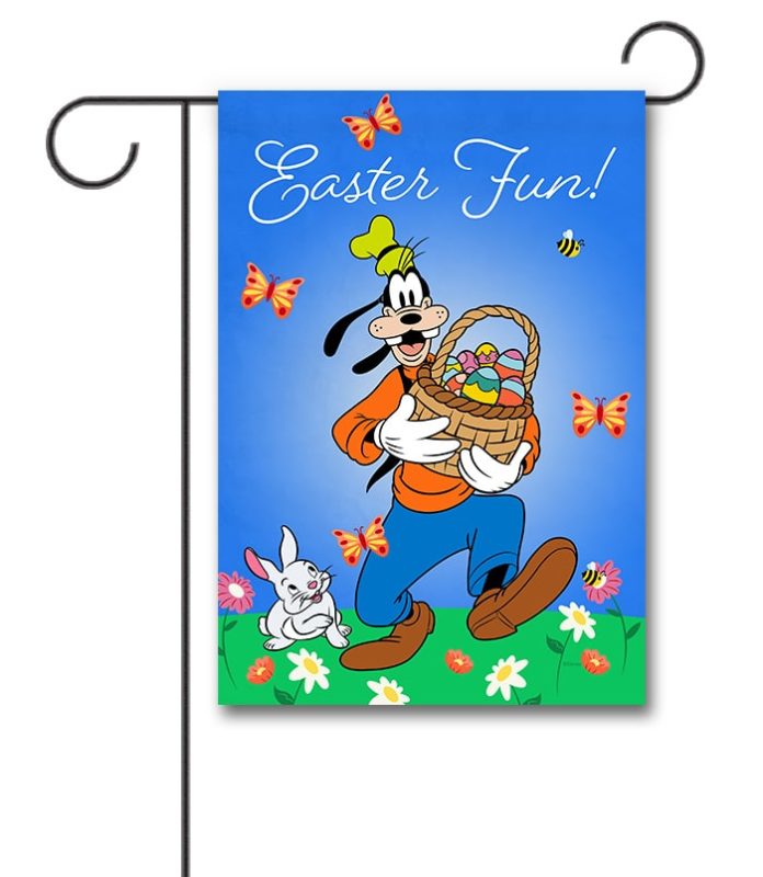 Buy: Easter Fun Goofy – Garden Flag Easter Goofy Flagology.com
