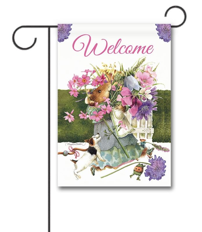 Buy: Vera the Mouse and Saar Spring Welcome – Garden Flag Flagology.com