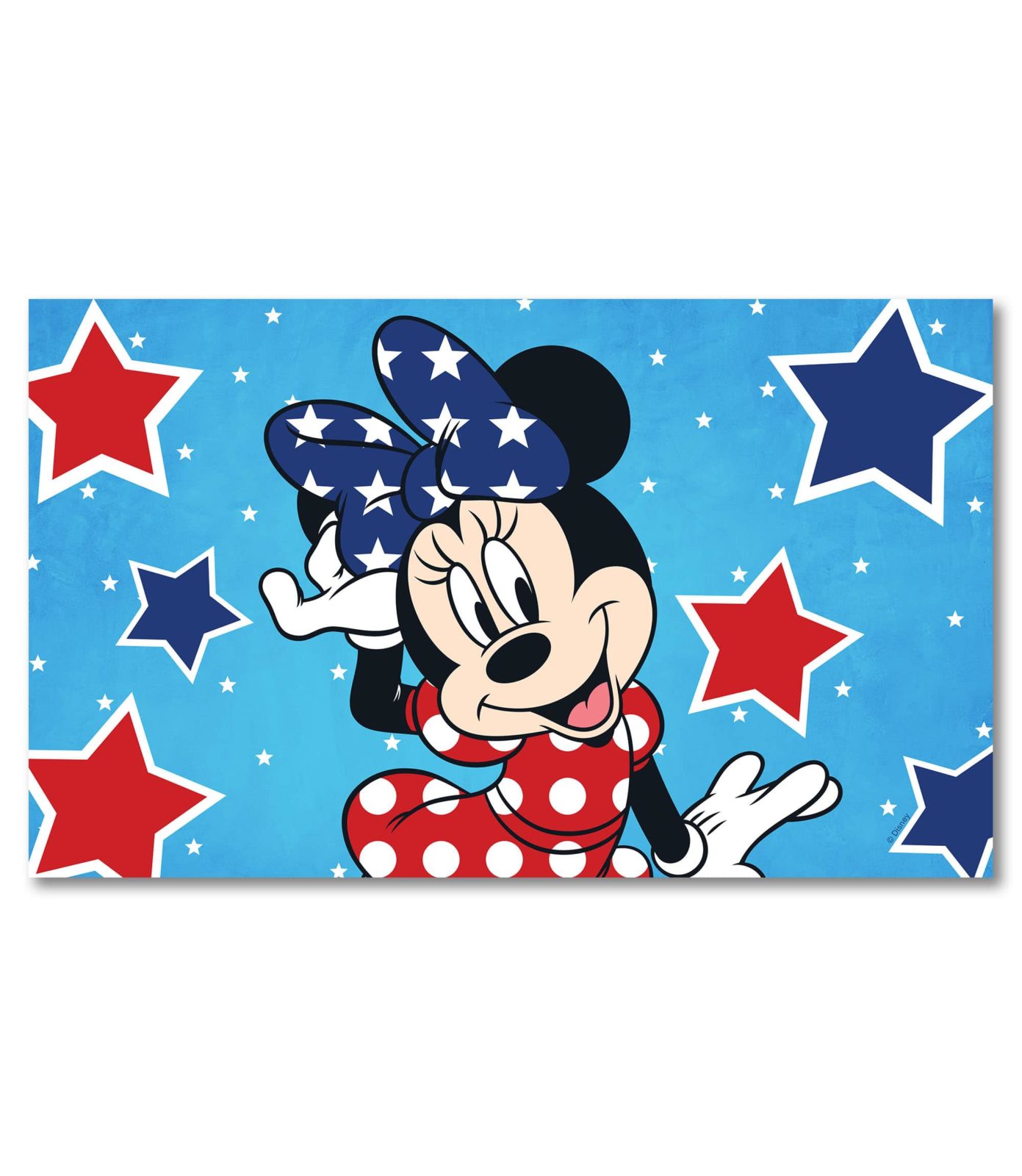Buy: USA Stars Minnie Mouse Doormat Fourth of July Flagology.com