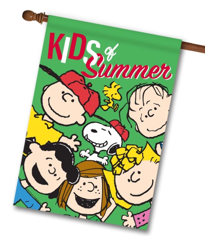 Buy: PEANUTS® Kids of Summer – House Flag Summer Flagology.com