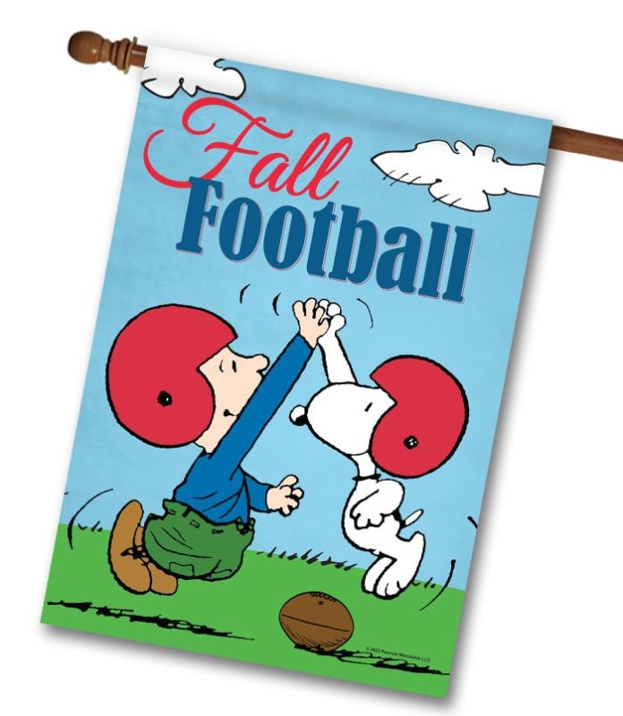 Buy: PEANUTS® Football Touchdown! – House Flag Flagology.com