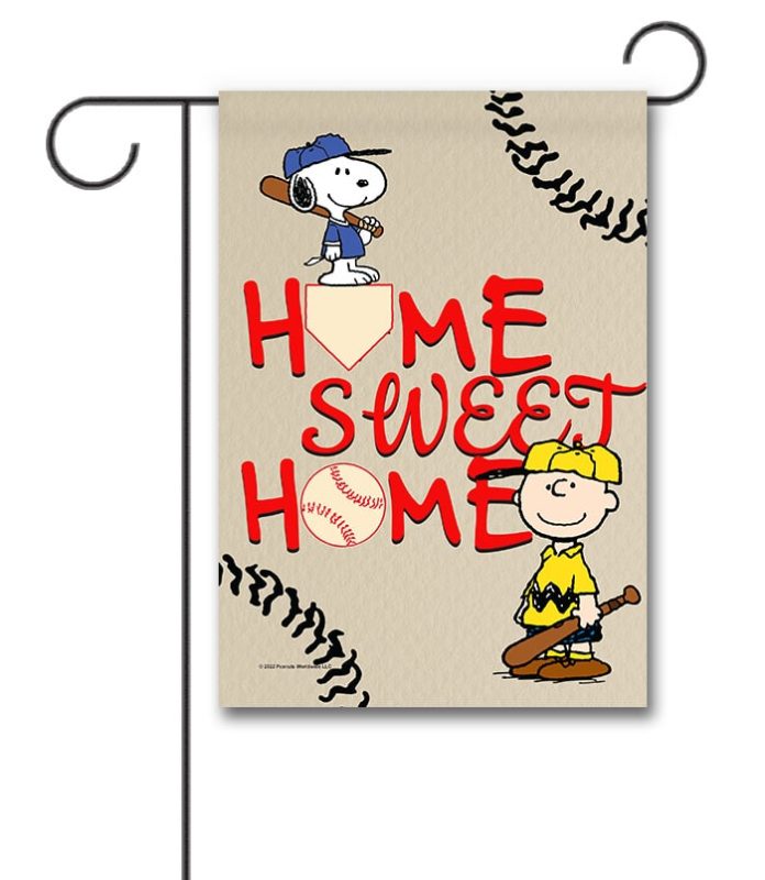 Buy: PEANUTS® Home Sweet Home Snoopy – Garden Flag Flagology.com