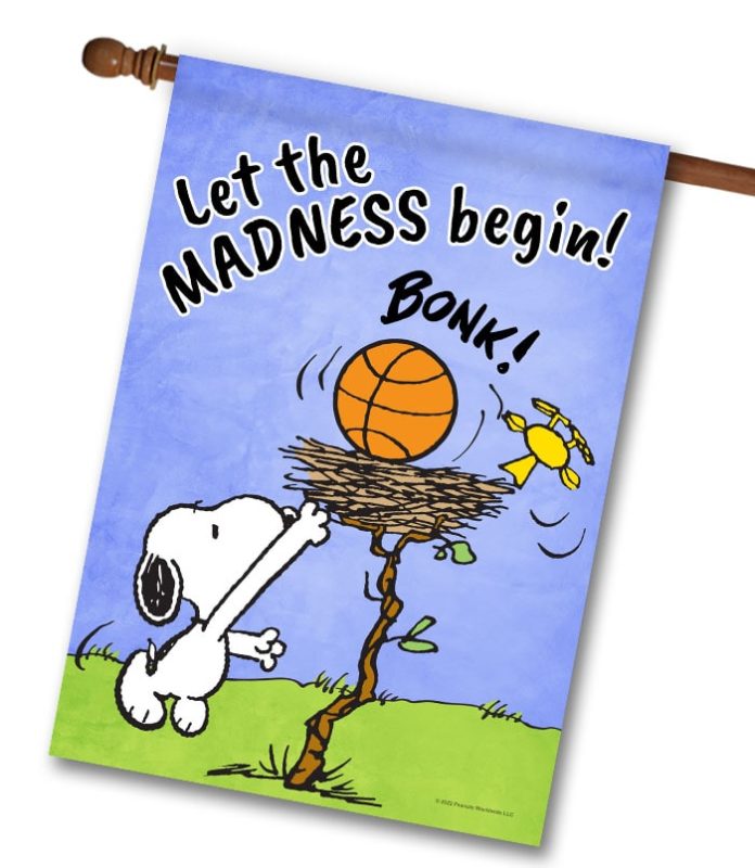 Buy: PEANUTS® Snoopy Basketball Madness – House Flag Flagology.com