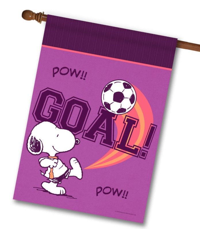 Buy: PEANUTS® Snoopy Soccer Goal – House Flag Flagology.com