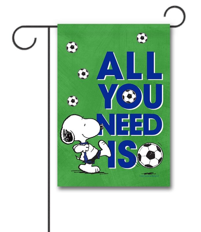 Buy: PEANUTS® Snoopy Soccer Goal – Garden Flag Flagology.com