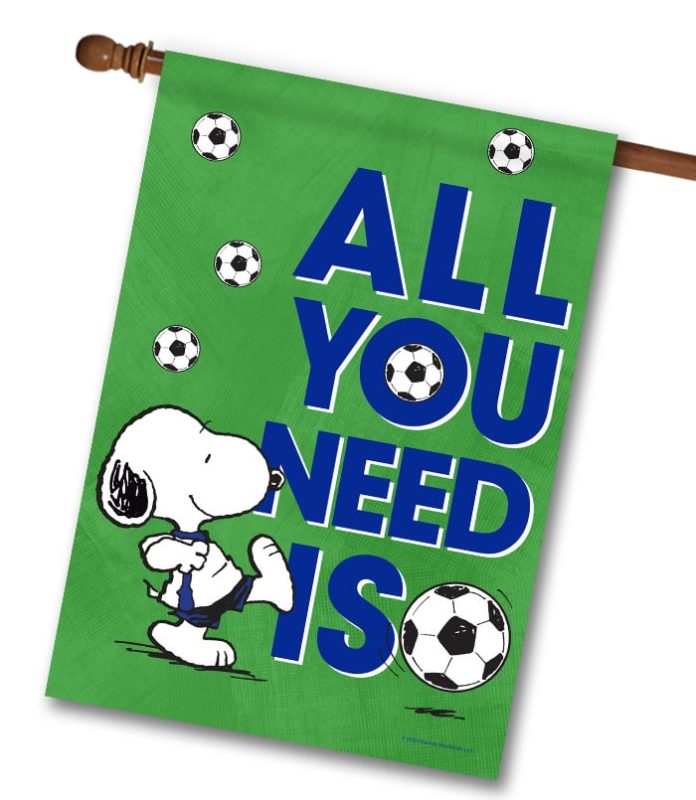 Buy: PEANUTS® Snoopy Soccer Goal – Garden Flag Flagology.com
