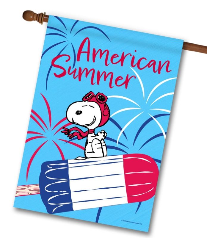 Buy: PEANUTS® Snoopy Red Baron American Summer Popsicle – House Flag ...