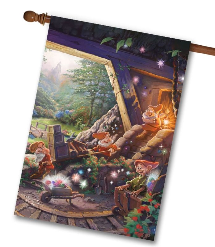 Buy: Grumpy and Dopey Seven Dwarfs – House Flag Flagology.com