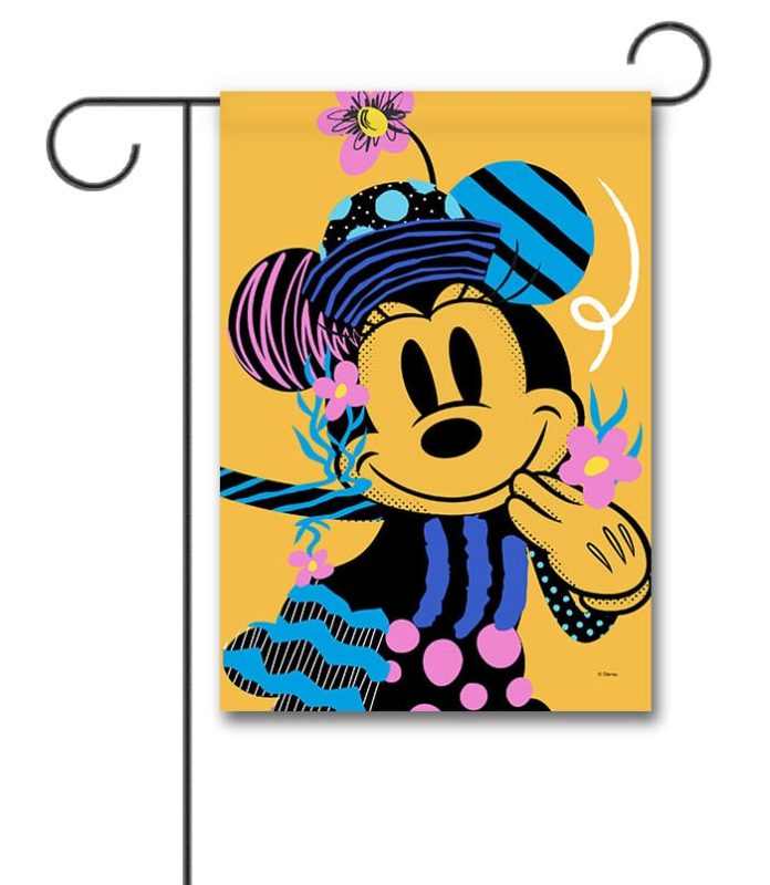 Buy: Abstract Spring Minnie Mouse – Garden Flag Flagology.com