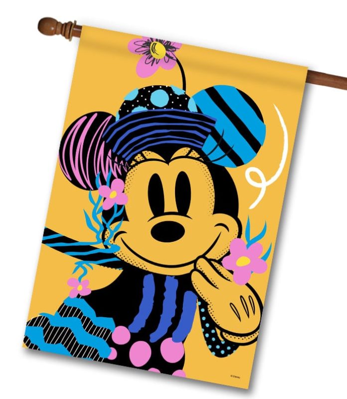 Buy: Abstract Spring Minnie Mouse – House Flag Flagology.com