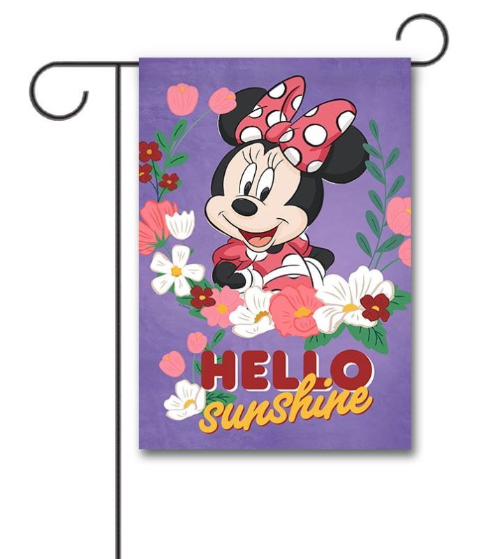 Buy: Abstract Spring Minnie Mouse – Garden Flag Flagology.com