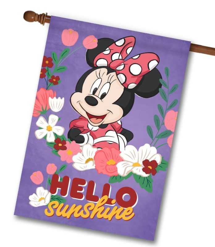 Buy: Abstract Spring Minnie Mouse – Garden Flag Flagology.com