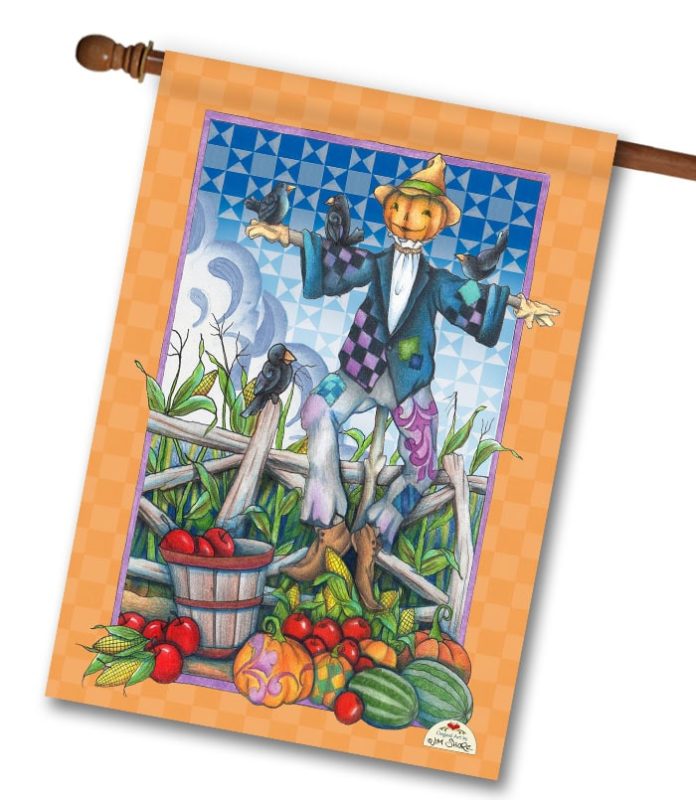 Buy: Jim Shore Fall Owl – Garden Flag Fall Art Flagology.com