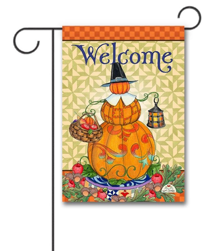 Buy: Jim Shore Fall Owl – Garden Flag Fall Art Flagology.com