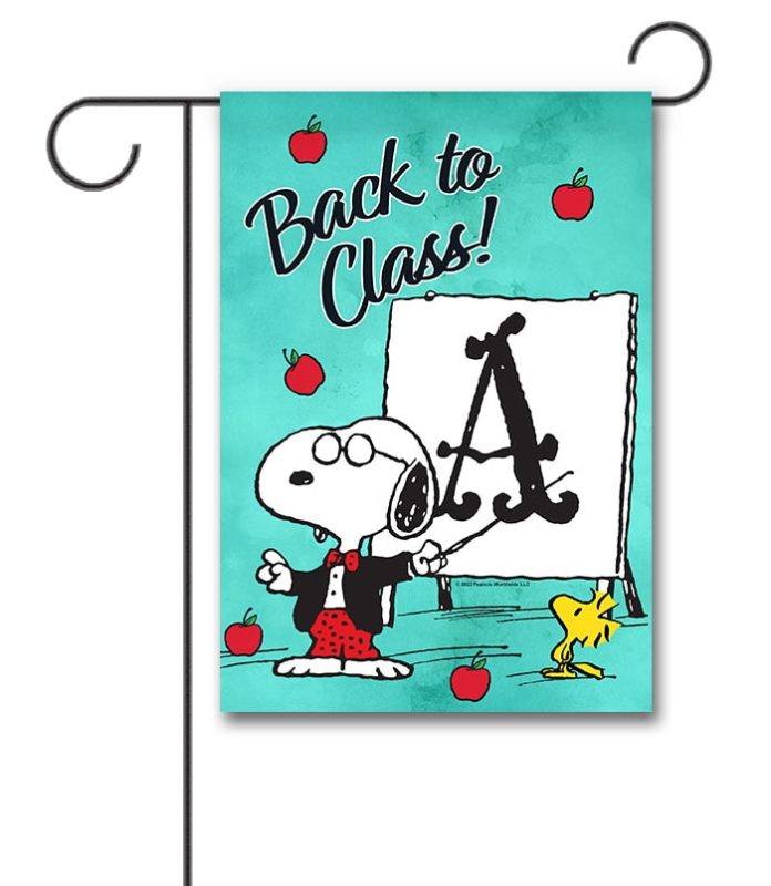 Buy: PEANUTS® Teacher Snoopy Back to Class – Garden Flag Flagology.com