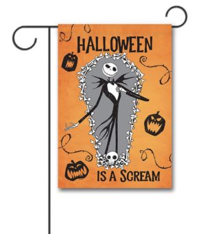 Buy: Halloween is a Scream Jack Skellington – Garden Flag Flagology.com