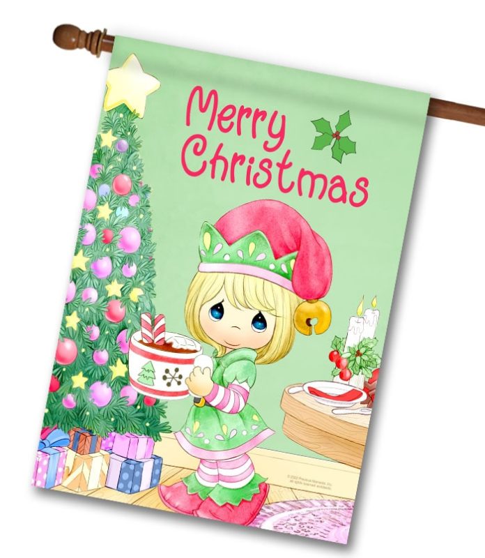Buy: Precious Moments Christmas Elf – House Flag Flagology.com