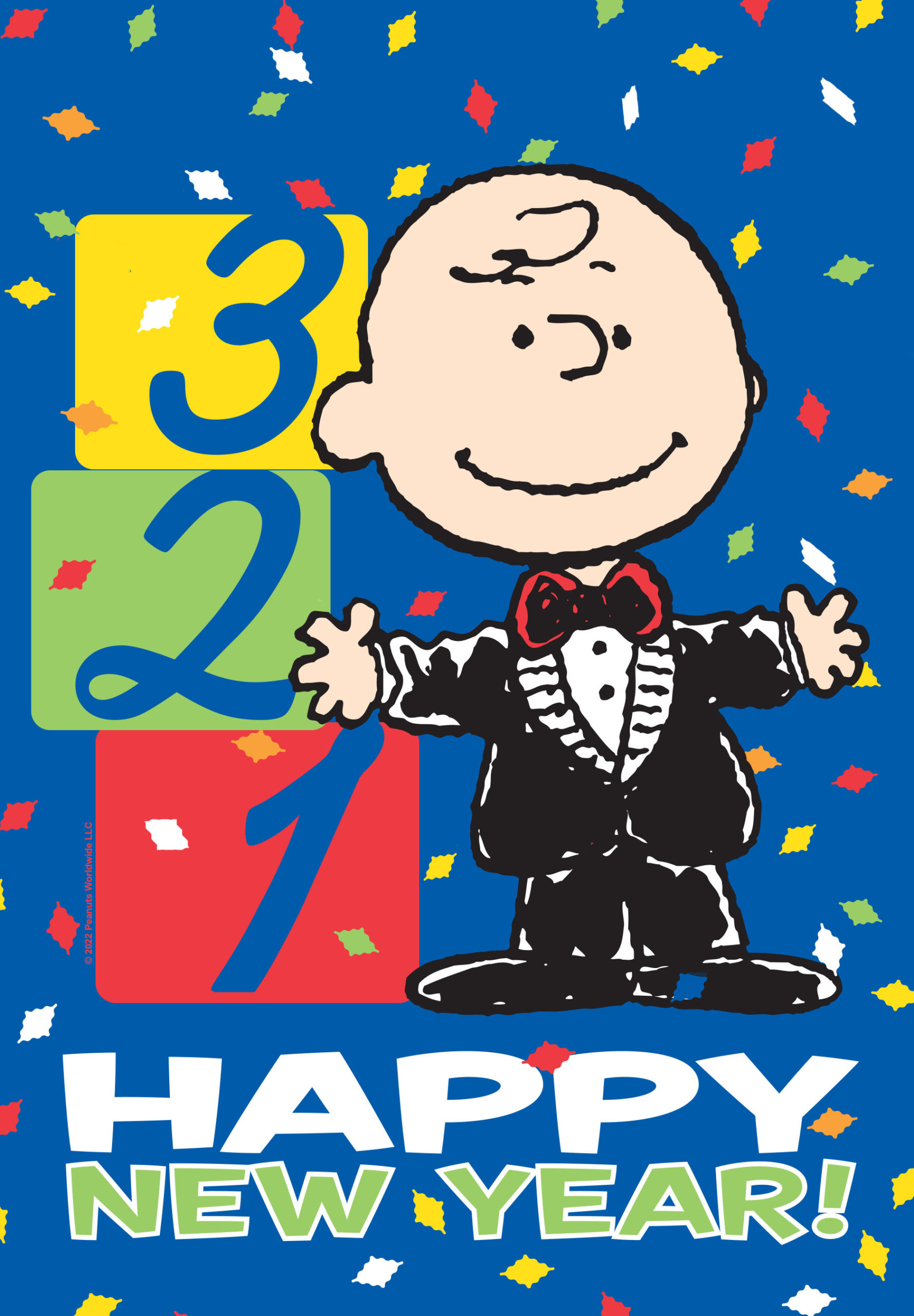 Peanuts Happy New Year Charlie Brown Garden Custom Printed Flags