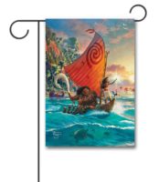 Buy: Moana – Garden Flag Summer Coastal Disney Flagology.com