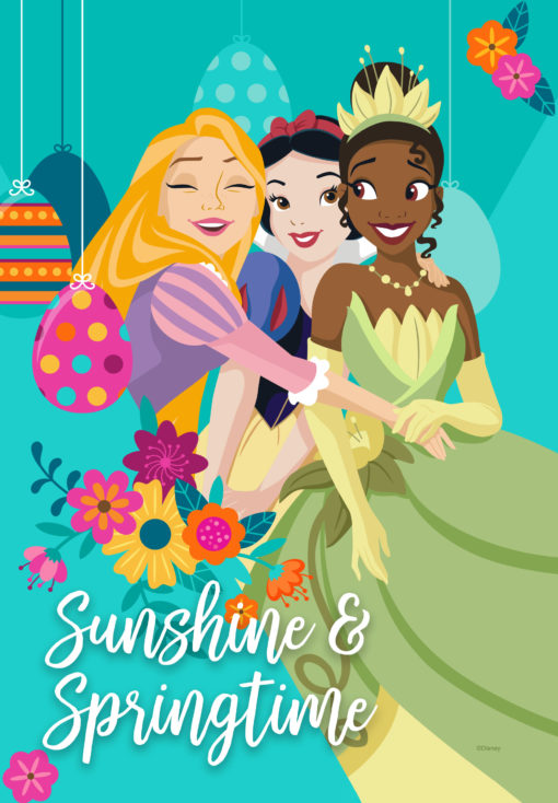 Springtime Disney Princess Friends - GARDEN - Custom Printed Flags ...