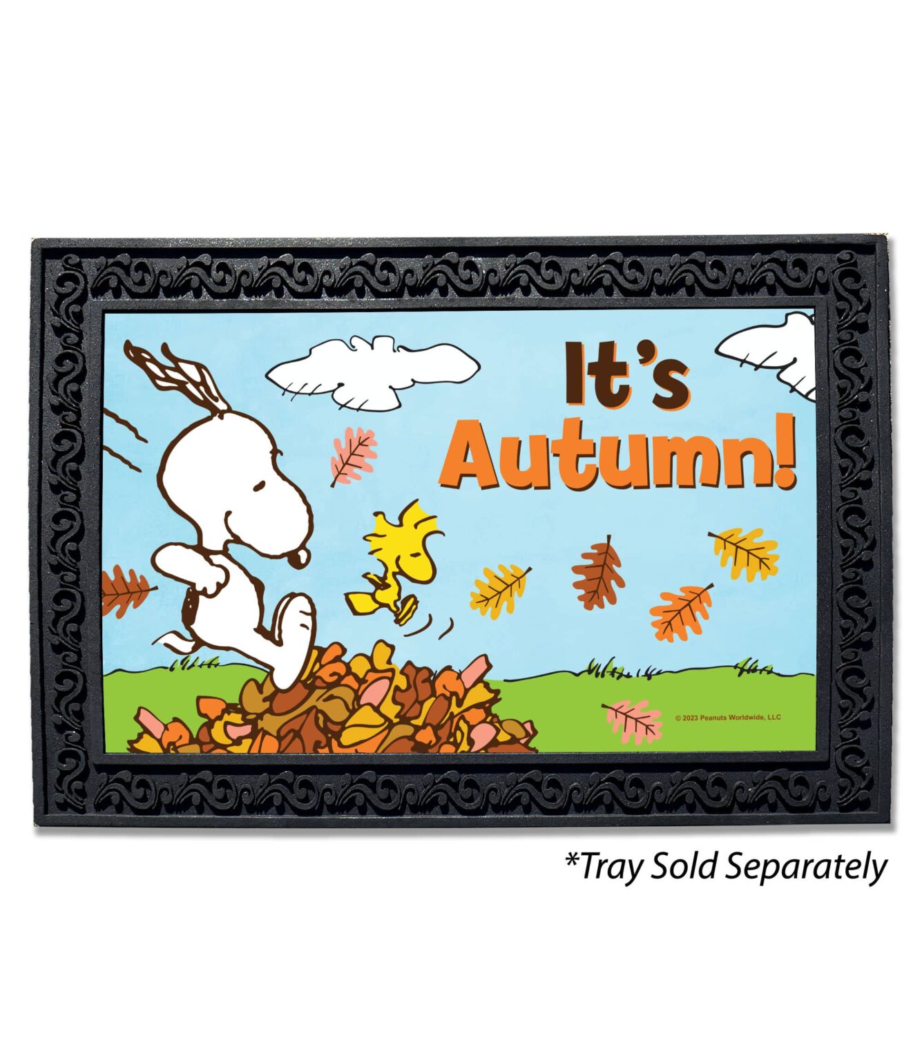Buy: PEANUTS® It’s Autumn Snoopy Doormat Fall Flagology.com