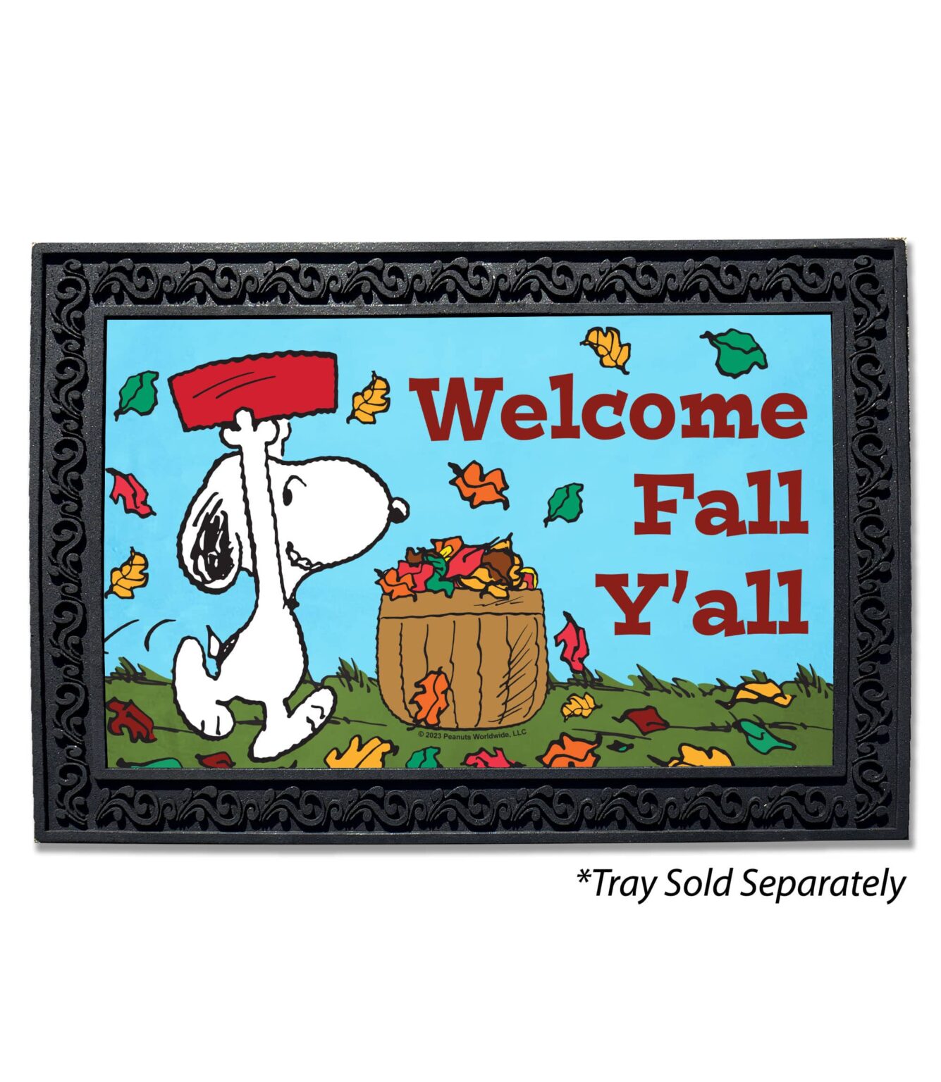 Buy: PEANUTS® Welcome Fall Snoopy Doormat Fall Snoopy Flagology.com