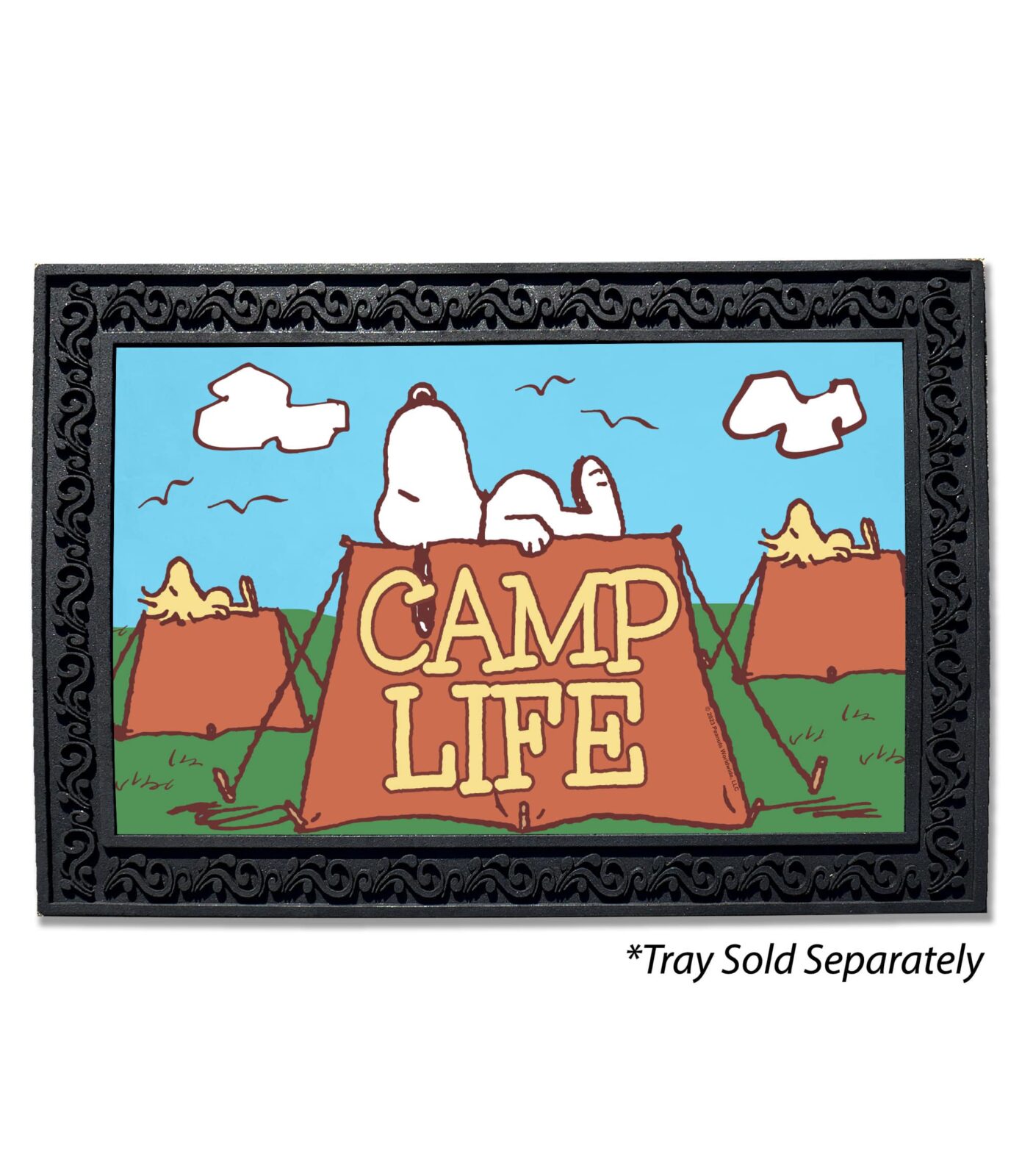 Buy: PEANUTS® Camp Life Snoopy Doormat Camping Snoopy Flagology.com