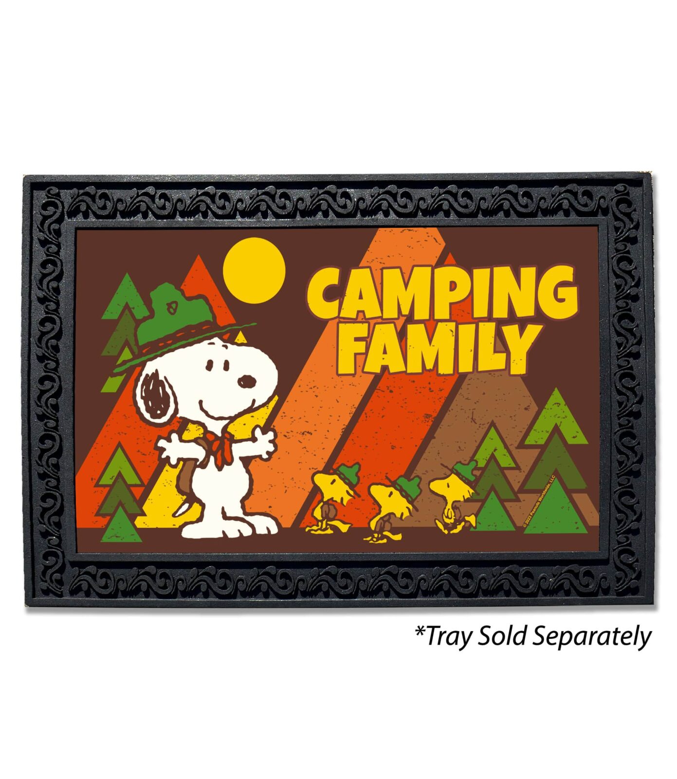 Buy: PEANUTS® Camping Therapy Snoopy Doormat Camping Flagology.com