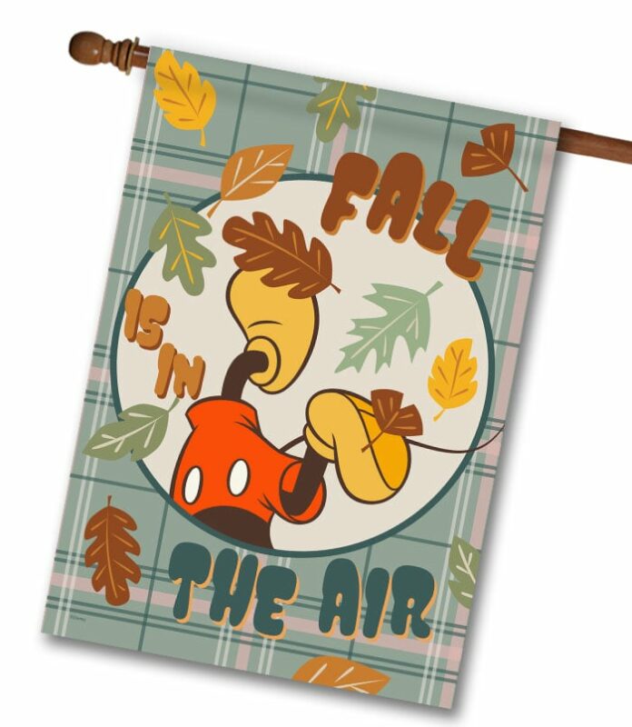 Buy: Fall Is In The Air Mickey – House Flag Fall Flagology.com