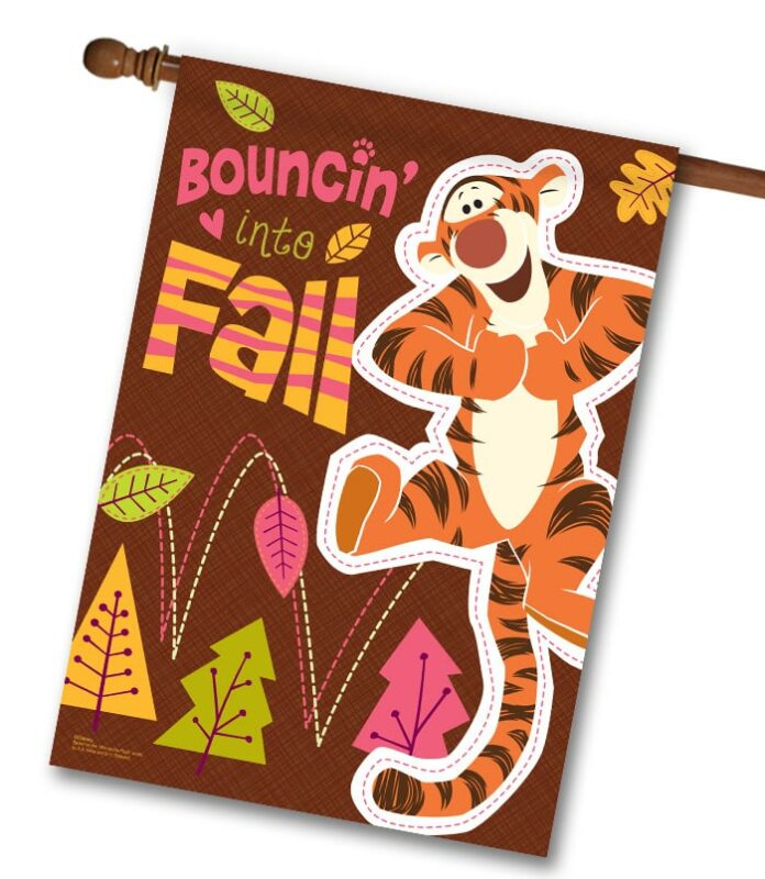 Buy: Bouncin’ into Fall Tigger – House Flag Flagology.com