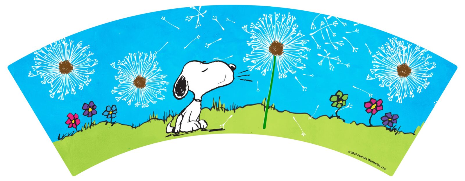 Buy: PEANUTS® Blowing Dandelions Spring Summer Snoopy Flagology.com