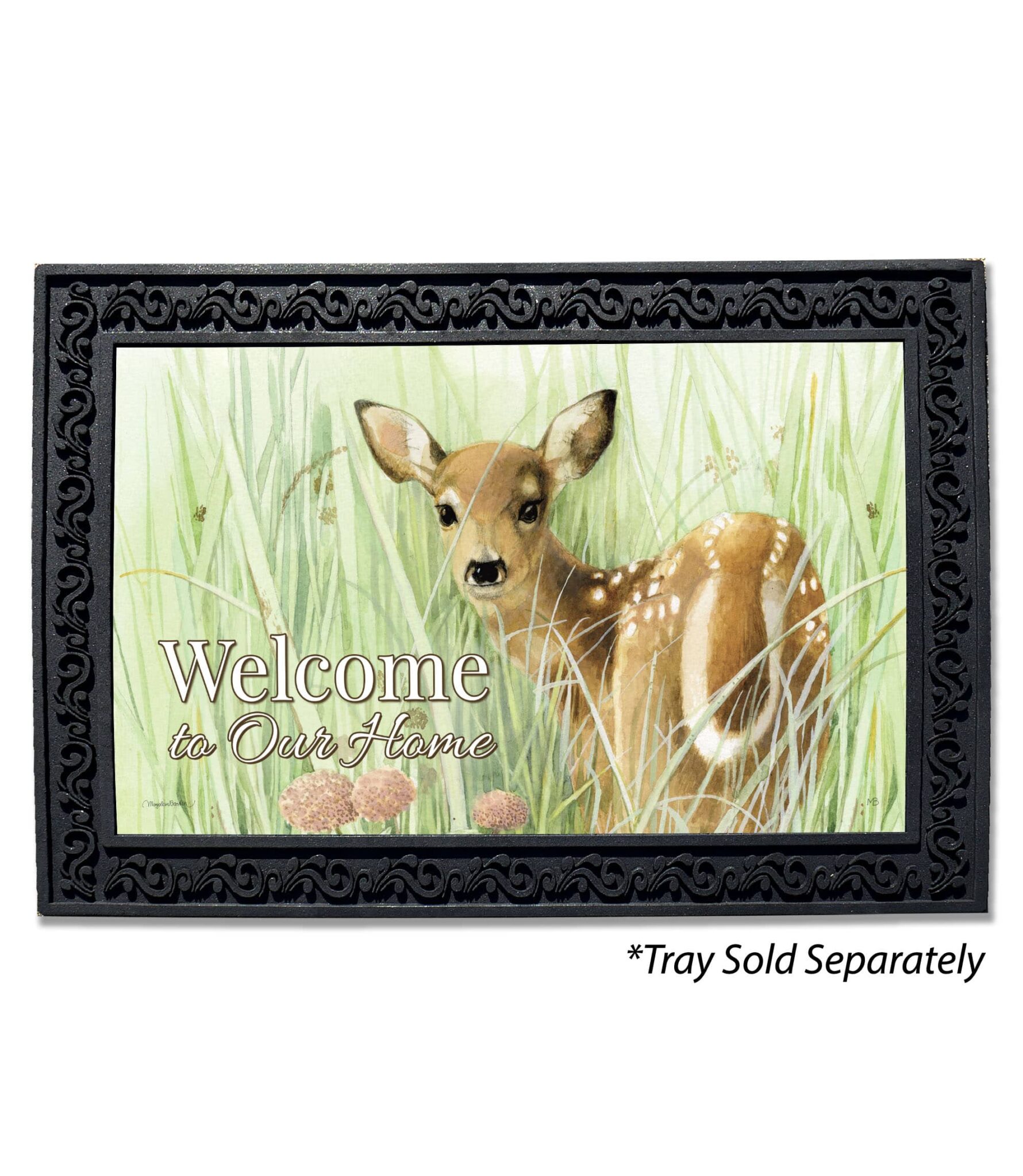 Buy: Spring Deer Doormat Spring Art Wildlife Doormat Flagology.com
